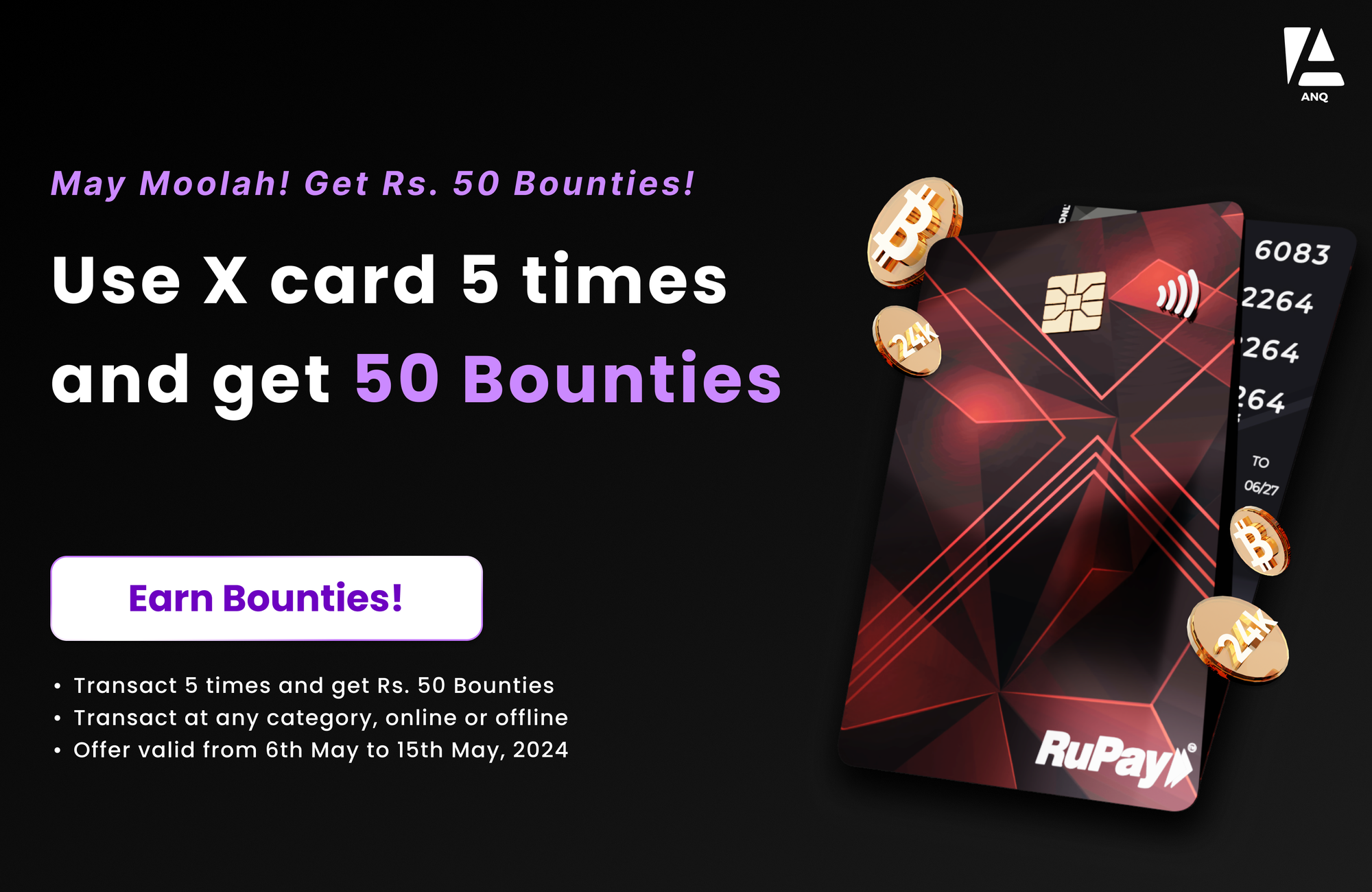 🎉 May Moolah: Get Rs. 50 Bounties! 🎉